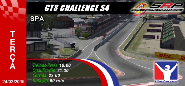 GT3 Challenge S4 – Round 5 : SimRacing Portugal